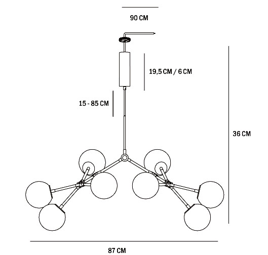 Drop Chandelier Bulb Mini - 101 Copenhagen | Voltex